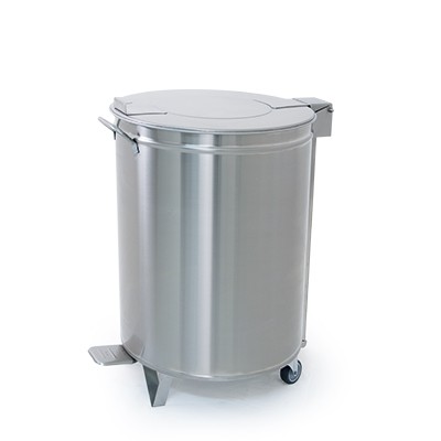 Stainless-Steel Pedal Operated Waste Bins - Waste Bins