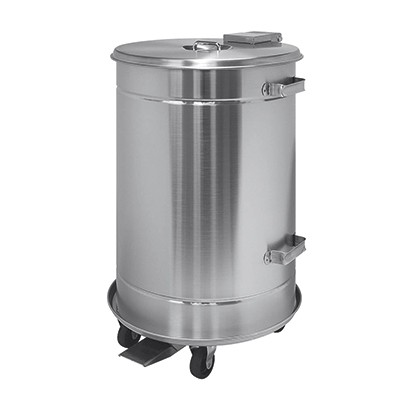 Stainless-Steel Pedal Operated Waste Bins - Waste Bins