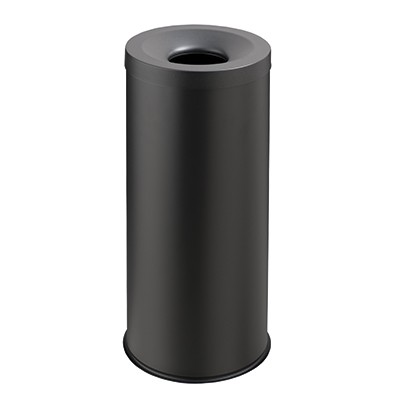 30 Lt Black Fireproof Bin