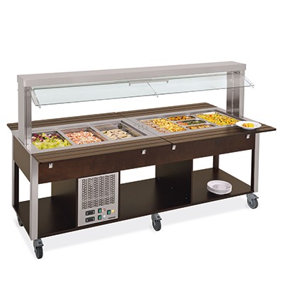 Mixed Hot/Cold Self-Service Buffet Trolleys - Buffet Trolleys