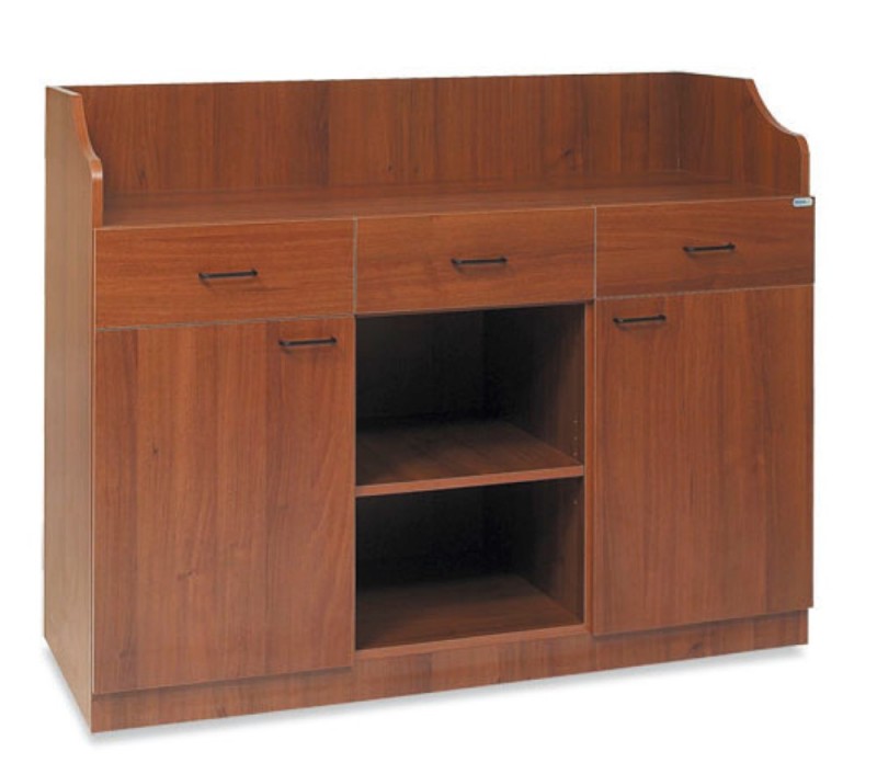 MEDUSA Low Service Waiter Station (3 drawers, an open space and 2 doors)